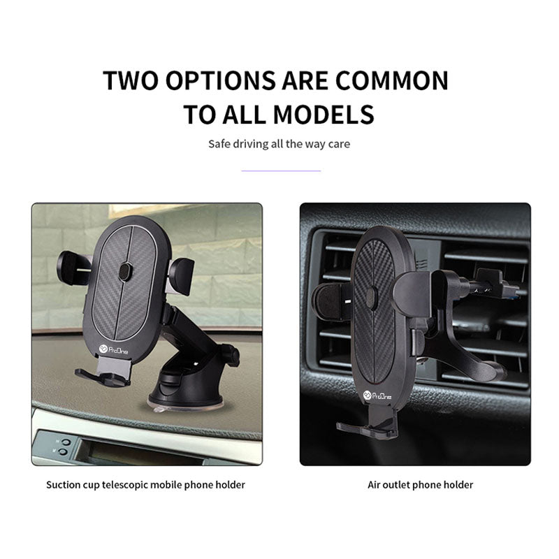 ProOne PHL1150 Universal Car Phone Holder for Dashboard and Air Vent 3