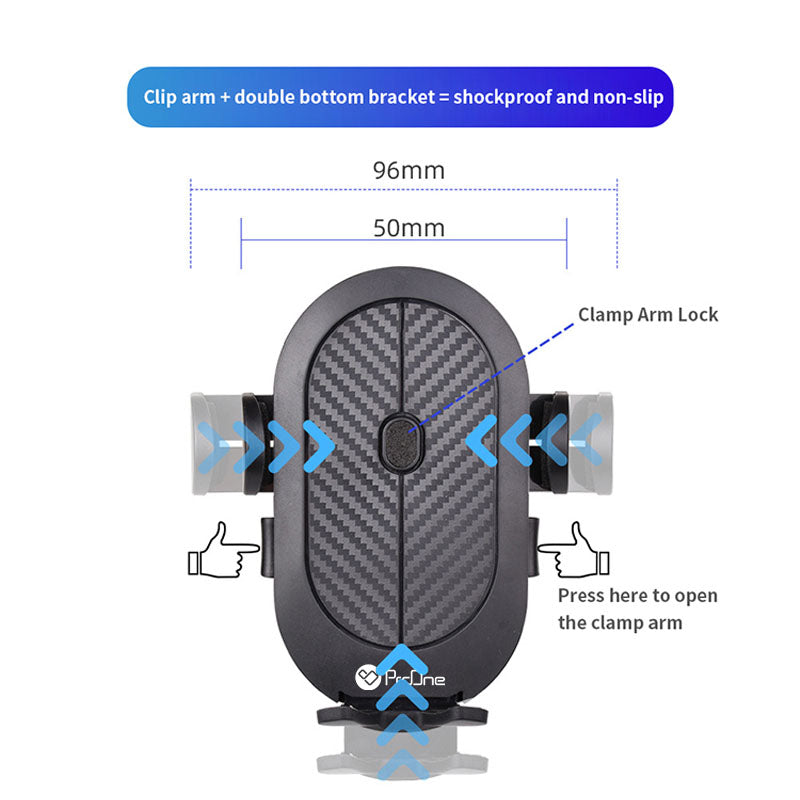 ProOne PHL1150 Universal Car Phone Holder for Dashboard and Air Vent 3